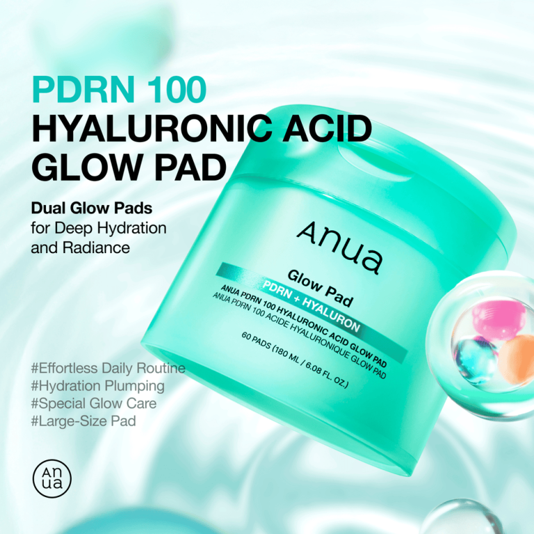 ANUA PDRN 100 Hyaluronic Acid Glow Pad | ES Beauty Closet Sri Lanka