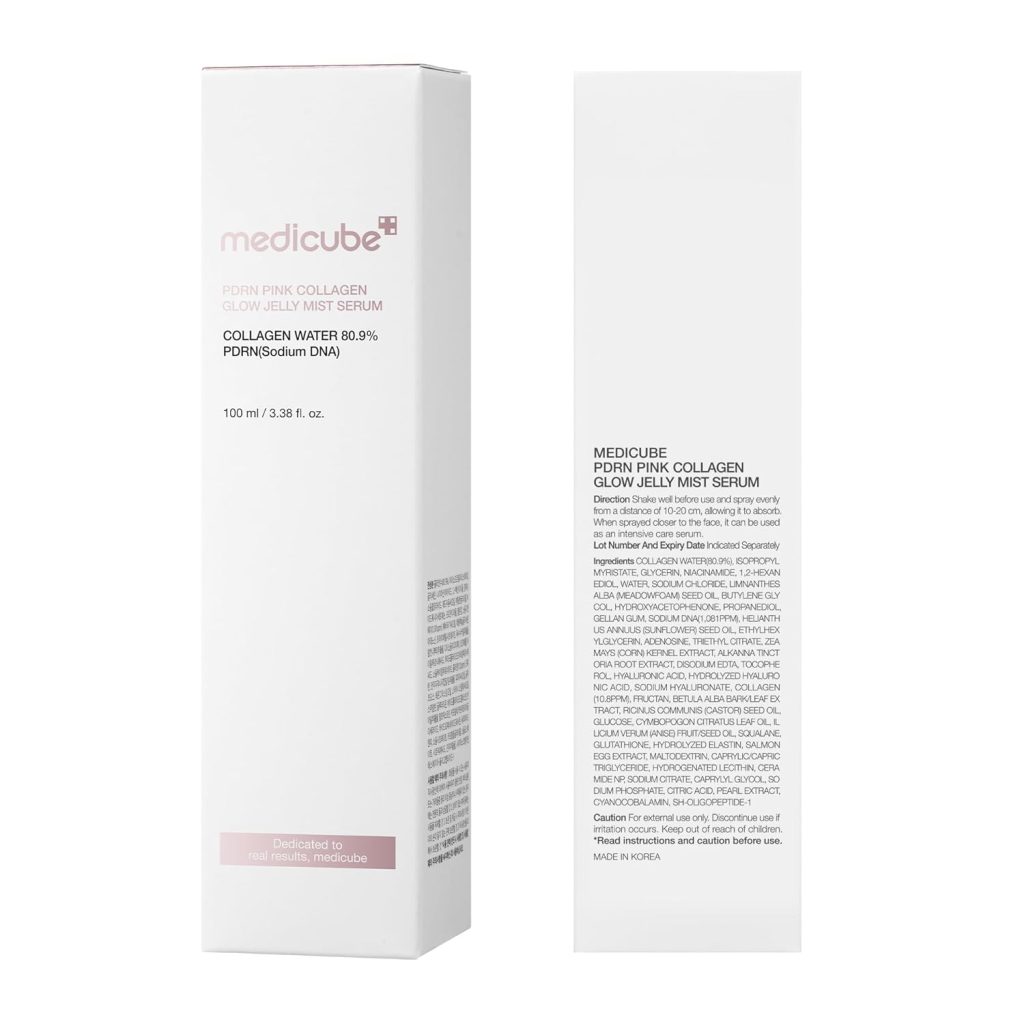 Medicube Pink PDRN Collagen Glow Jelly Mist Serum | ES Beauty Closet ...